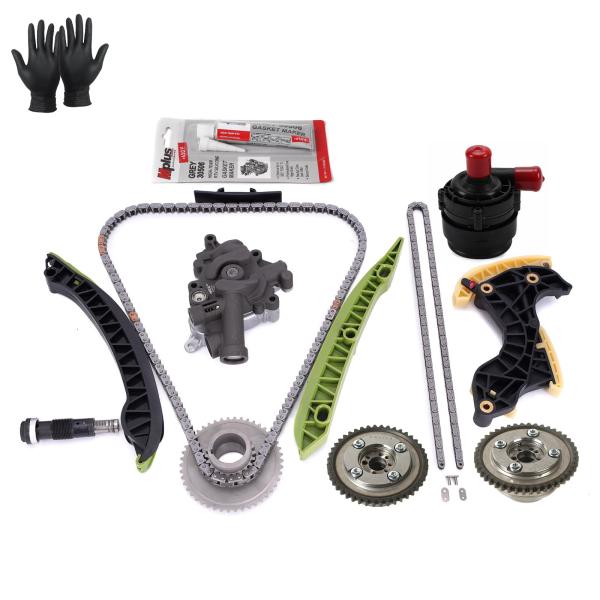 商品名:  MPLUS Engine Timing Chain Kit &amp; 2 VVT Sprocket(Intake &amp; Exhaust）&amp; Oil Pump &amp; Engine Auxiliary Wate...