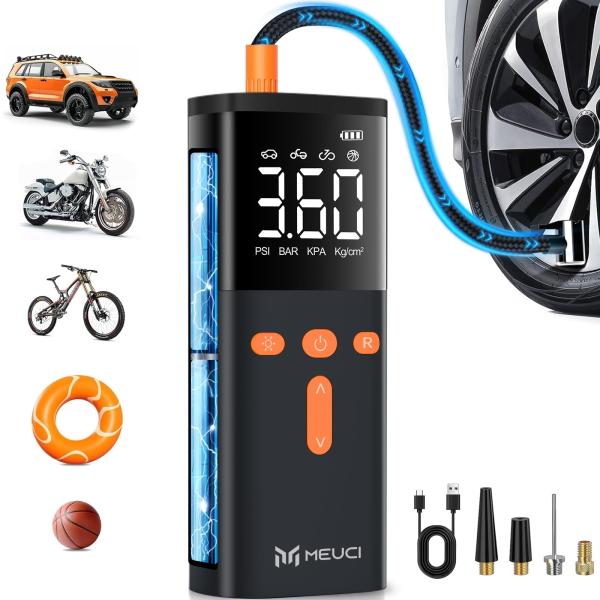 商品名:  Tire Inflator Portable Air Compressor, 10000mAh Cordless Air Pump for Car Tires, 150PSI Electric Bike Tire Pump wi...