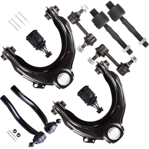 商品名:  SCITOO 10pcs Front Suspension Kit Upper Control Arm w/Ball Joint Inner Outer Tie Rod End Sway Bar Link Lower Ball ...