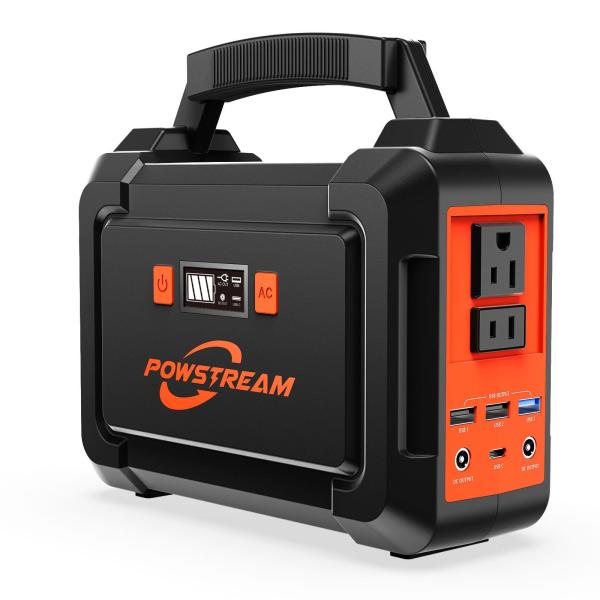 商品名:  POWSTREAM-167Wh-Portable-Power-Station-Outdoor-Camping-Solar-Generators - 200W Peak Power Bank Lithium Ion Battery...