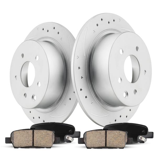 商品名:  Funire Rear Brake Pads and Rotors, 55085 &amp; D999-7900 Automotive Replacemebt Brake Kit Compatible with 2004/200...