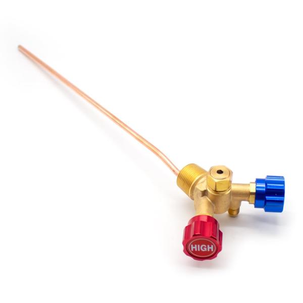商品名:  QF-13F Refrigerant Recovery Special Valve, High and Low Pressure Horn Valve Explosion-Proof Switch 30CM Length Cop...