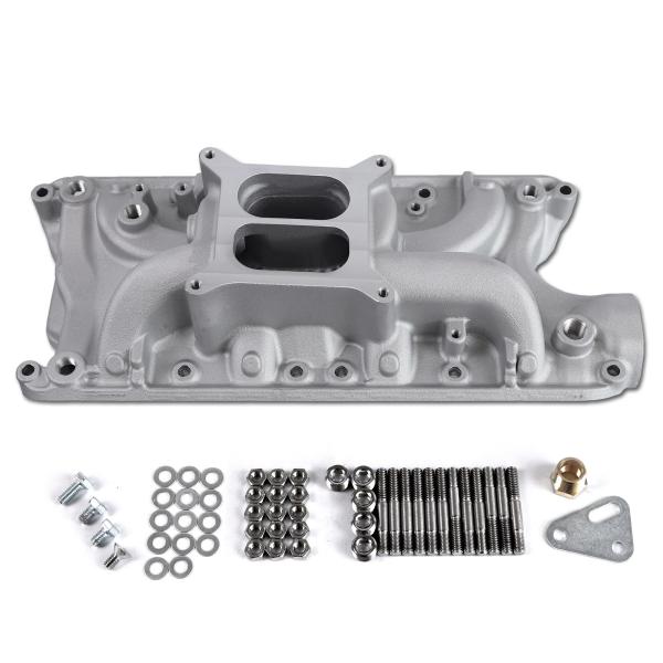 商品名: JGhyperX PC4001 インテークマニホールド アルミニウム デュアルプレーン フォードウィンザー スモールブロック 1962-2001 SBF 260 289 302 4.3L 4.7L 5.0L V8エンジン対応 JG...