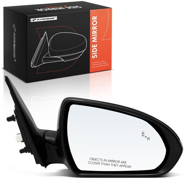 商品名:  A-Premium Passenger Side Power Door Mirror - Compatible with Hyundai Elantra 2017-2018 - Heated Manual Folding Bla...