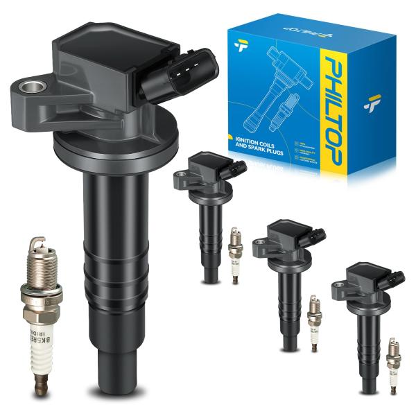 商品名:  PHILTOP UF247 Ignition Coil Pack and Double Iridium Spark Plugs Fits for Toyota Corolla 1999-2008, Matrix 2003-200...