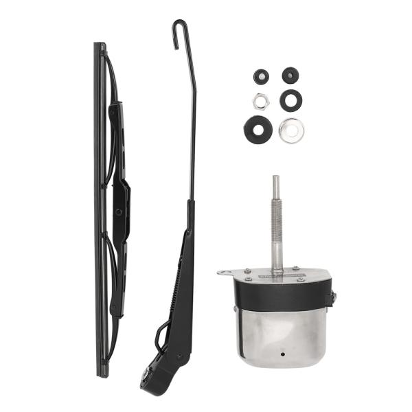 商品名:  UTV Electric Windshield Wiper Motor Kit, 12V 105° Rotating Universal Electric Wiper Arm for Tractor, Fishing Boat,...