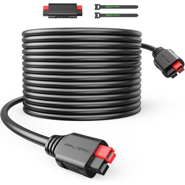 商品名: 12AWG 20フィート アンダーソン延長ケーブル ソーラー延長ケーブル アンダーソンコネクター ポータブル発電所ソーラー発電機ソーラーパネルケーブルアンダーソン電源ポールケーブル 12AWG 20FT Anderson Exte...