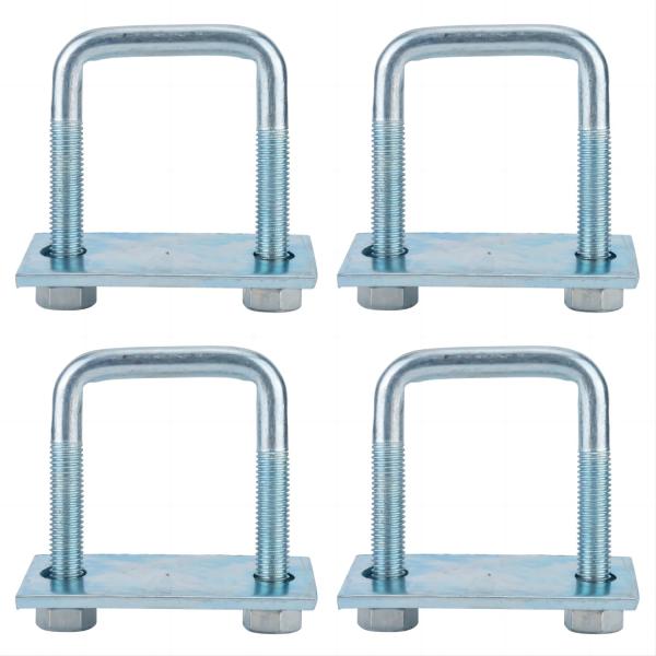 商品名:  4 Pack 2.5inch Leaf Spring Clamp Kit, U-Bolts Kits for Truck/Boat Trailer/Ski Boat/Sailboat Trailer, Locks Leaf Sp...