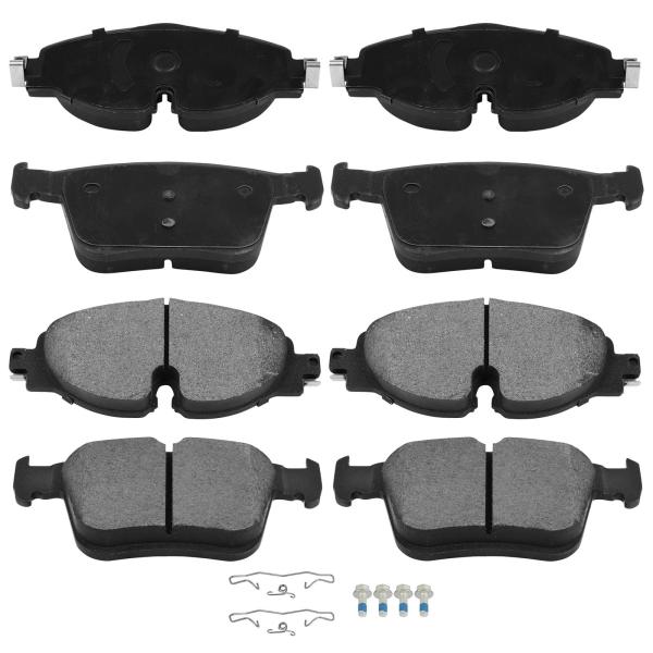 商品名:  AUTOMUTO 8PCS Front &amp; Rear Ceramic Disc Brake Pads Set D1760 D1761 For Audi A3 2015-2016,For Audi A3 Quattro 2...