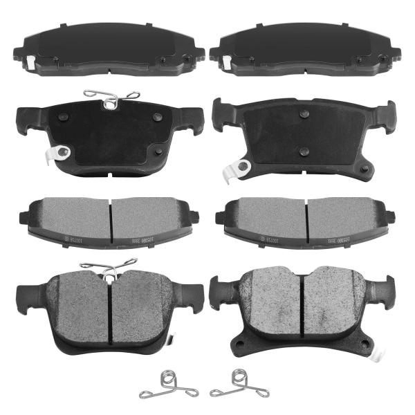 商品名:  AUTOMUTO 8PCS Front &amp; Rear Ceramic/Semi-Metallic Disc Brake Pads Set D1589 D1901 For Chrysler Pacifica 2017-20...