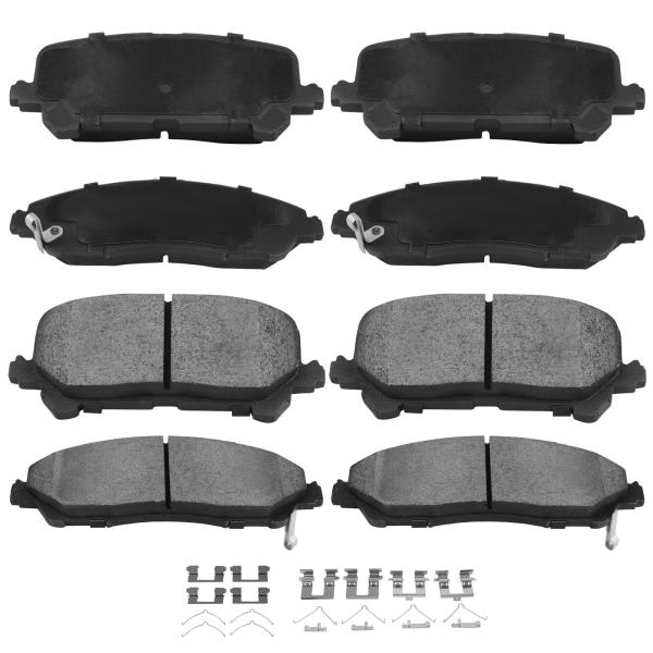 商品名:  AUTOMUTO 8PCS Front &amp; Rear Ceramic Disc Brake Pads Set D1723 D1724 For Acura MDX 2014-2016,For Honda Pilot 201...