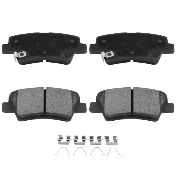 商品名:  AUTOMUTO 4PCS Rear Ceramic Brake Pads Set D1813 For Hyundai Elantra GT 17-20/Kona 22-23/Kona Electric 19-22/Sonata...