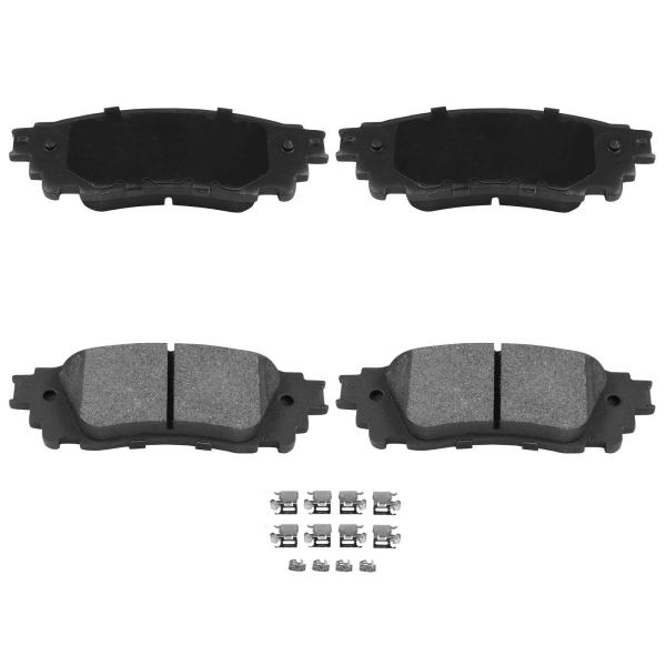 商品名:  AUTOMUTO 4PCS Rear Metallic Disc Brake Pads Set D1805 For Lexus ES300h 19-23/ES350 19-23/NX200t 15-17/NX300 18-21/...