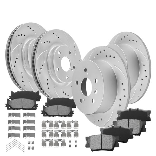 商品名:  funire Brakes And Rotors Kit Front And Rear Geomet Compatible With 2012-2017 Camry 2013-2018 Avalon 2013-2018 Lexu...
