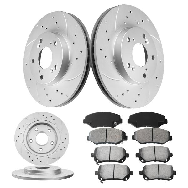 商品名:  funire Brakes And Rotors Kit Front And Rear Geomet Compatible With 2000-2001 Camry 1999-2003 Solara Brake Pads And...
