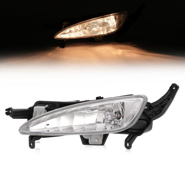 商品名: HECASA フォグライト 左 2011-2013 Kia Optima LX EX バンパー ドライビング フォグランプ 左側 クリアレンズ プラスチック素材 KI2592124 922012T010 交換用 HECASA Fo...