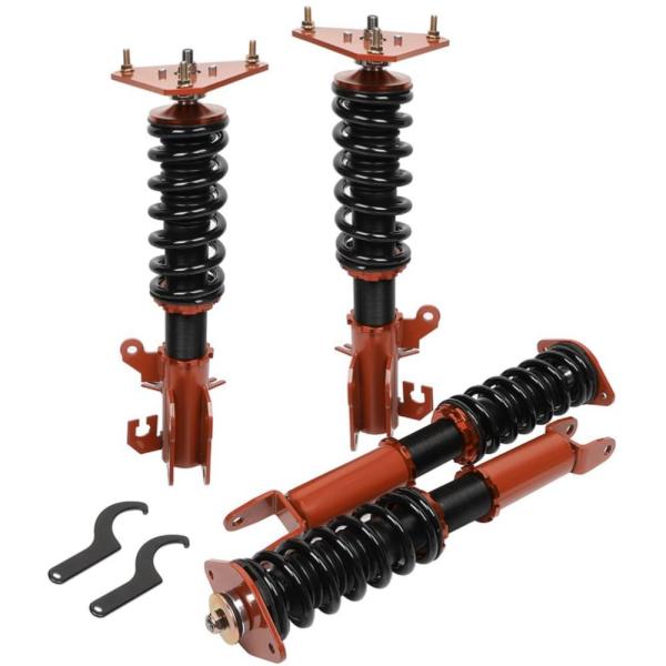 商品名:  KAIHUIXING Front Rear Left Right Rear Front Side Suspension Struts &amp; Springs Shocks Red Set for Nissan for Alt...