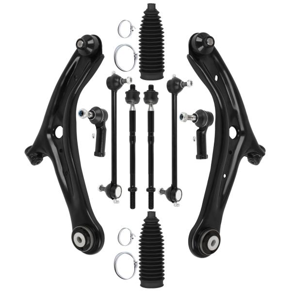 商品名:  AMCCM 10pcs Front Suspension Kit Lower Control Arm And Ball Joint Sway Bar End Link Inner Outer Tie Rod End w/Boot...