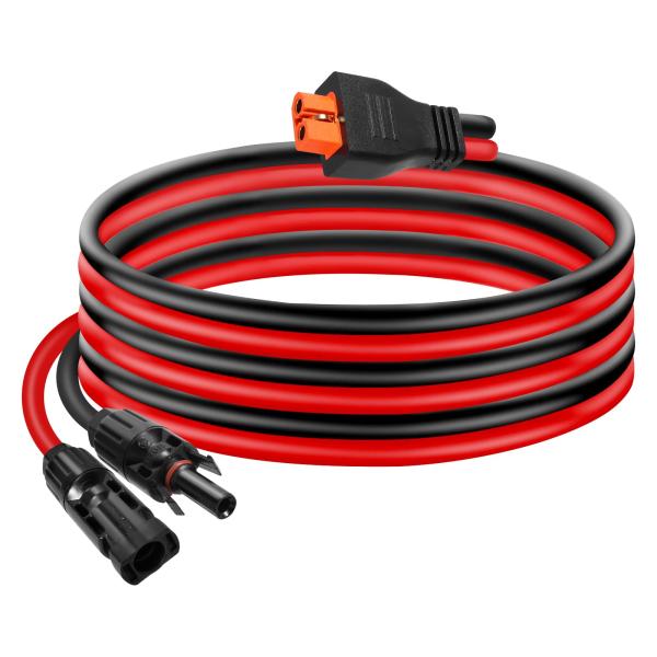 商品名: 10AWG 錫メッキ銅線XT60i - ソーラーパネルコネクタ延長ケーブル 10フィート ? RCバッテリー、ドローン、太陽光発電システム、再生可能エネルギーアプリケーション用のヘビーデューティーソーラーからXT60iケーブル 1...