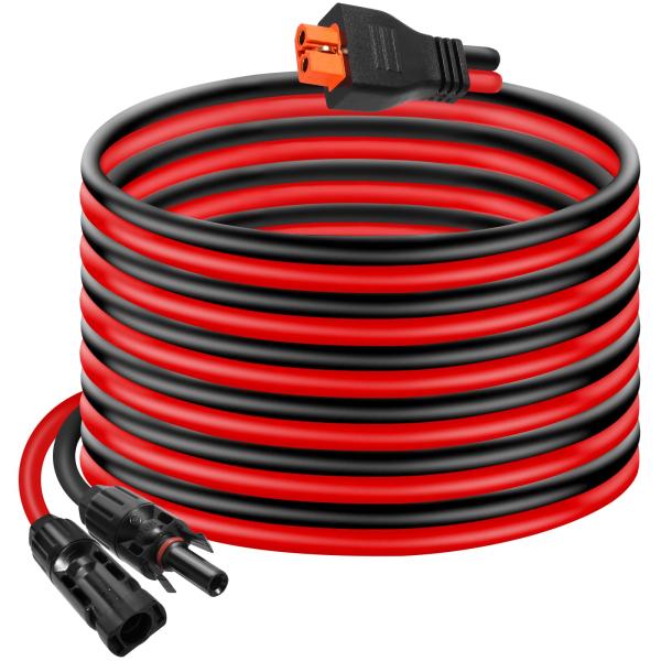 商品名: 10AWG 錫メッキ銅線 XT60i - ソーラーパネルコネクタ延長ケーブル 20フィート ? 高耐久ソーラー→XT60iケーブル RCバッテリー、ドローン、ソーラーパワーシステム、再生可能エネルギーアプリケーション用 10AWG...