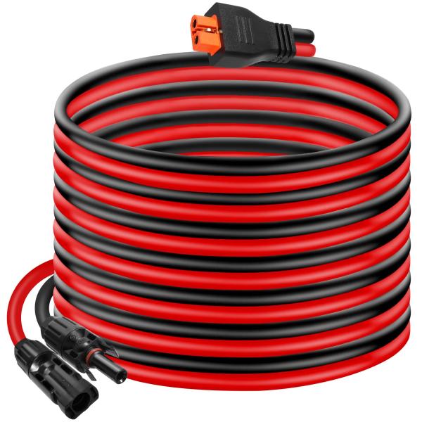 商品名: 10AWG 錫メッキ銅線 XT60i - ソーラーパネルコネクタ延長ケーブル 25フィート ? 高耐久ソーラー→XT60iケーブル RCバッテリー、ドローン、太陽光発電システム、再生可能エネルギーアプリケーション用 10AWG T...