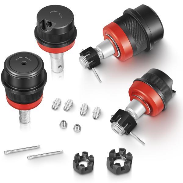 商品名:  Heavy-Duty Upper and Lower Ball Joints for Jeep Wrangler JK 2007-2018 - 10626ブランド: Bzcovac高さ: 10.5918cm横幅: 10.3886...
