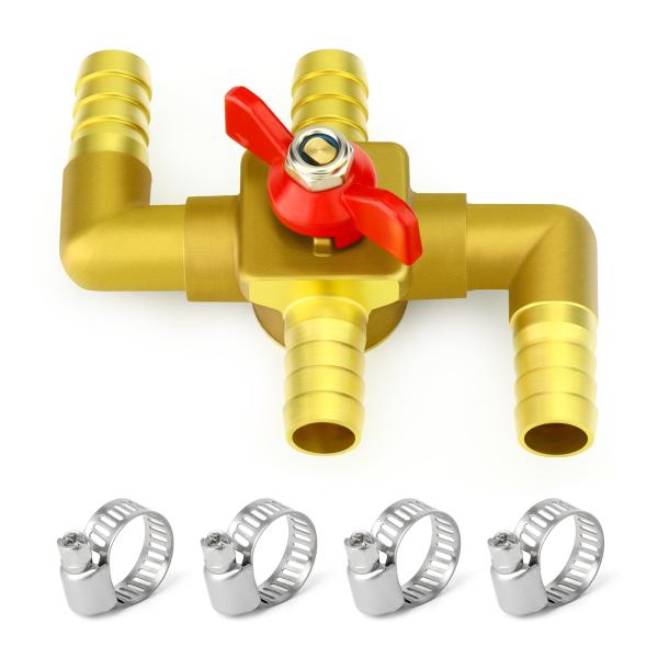 商品名:  GASHER Brass 5/8 Inch Heater Control Valve, 4-Way Automobile Heating Water Valve, Car Heater Air Conditioning Ball...