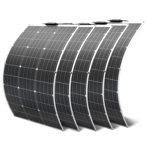 商品名:  Aysolar 500W Flexible Solar Panel 5pcs 100W 18V Monocrystalline Solar Panel for Car Camper RV Yacht Boat Battery O...