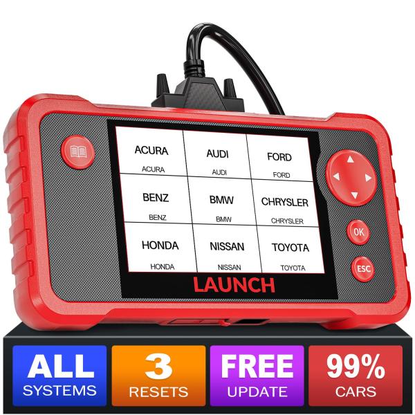 商品名: Launch(ローンチ) CRP123 V2.0 Plus Elite OBD2スキャナー 2025年発売 生涯無料アップデートスキャンツール 3リセットオイルサービス付き スロットルアダプター SASリラーン フルシステムカース...