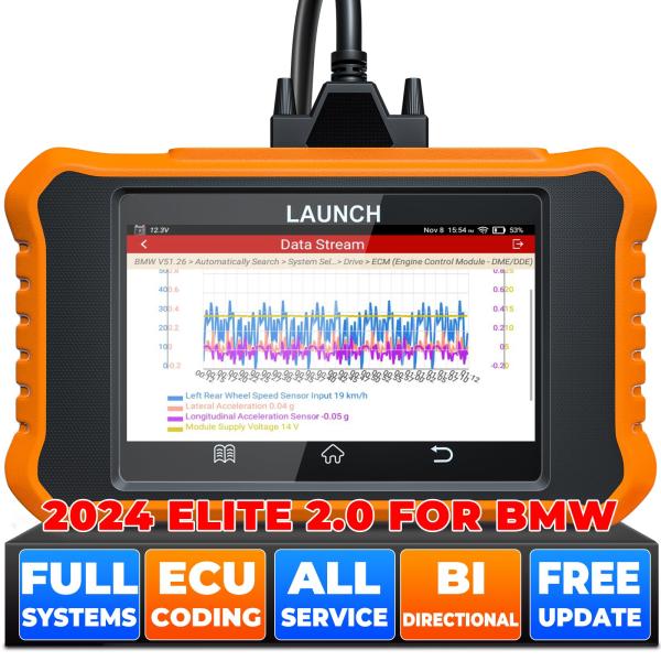 商品名:  LAUNCH Creader Elite V2.0 for BMW OBD2 Scanner, 2024 Full Systems Bi-Directional Scan Tool, All Reset Services, EC...
