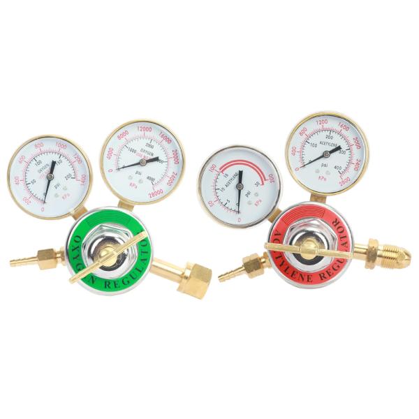 商品名:  Oxygen Acetylene Regulator Set, Brass Dual Gauge with 0-4000 PSI Oxygen &amp; 0-30 PSI Acetylene, for Oxy-Acetylen...