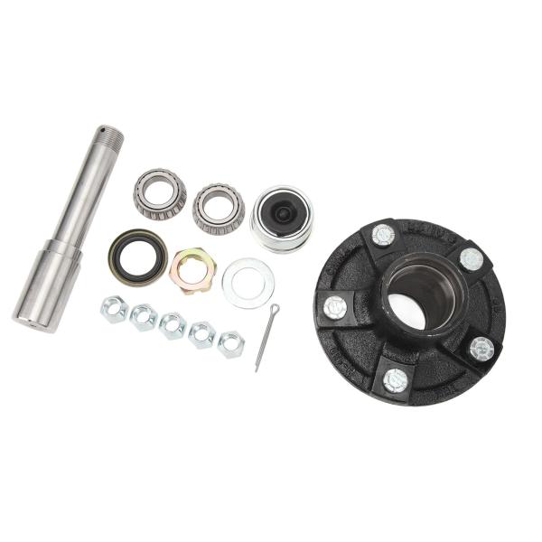 商品名:  HKINBAS Fit for 2 000 Lbs Trailer Axle Spindle with 5 Bolt On 4.5in Idler Hub 1in Round BT8 Spindle Wheel Hub Kit ...