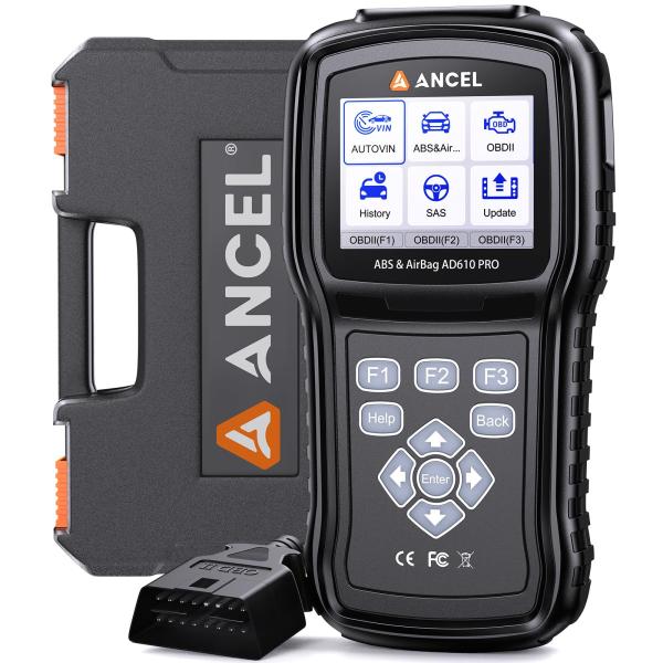 商品名: ANCEL AD610 PRO ABS SRS OBD2 スキャナー ABSブリード付き エアバッグライトリセット SAS/オイル/EPB リセット ABS 双方向アクティブテスト AutoVIN 生涯無料アップデート ANCEL...