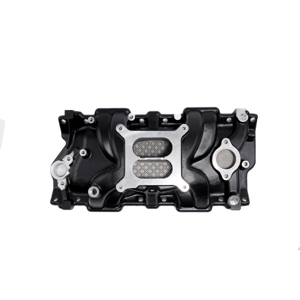 商品名: ディープモーター アルミニウム 1956-1986 デュアルプレーン インテークマニホールド SBC スモールブロック シボレー 350 400用 (ブラック) DEEPMOTOR Aluminum 1956-1986 Dual ...