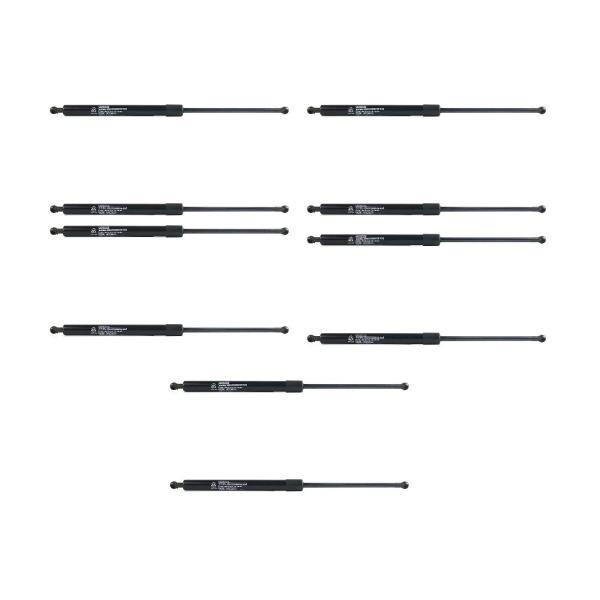 商品名:  Isodjit 10 Pieces - Hood Bonnet Lift Supports Front Side Gas Charged Shock Struts Spring Rod Arms Black Stainless ...
