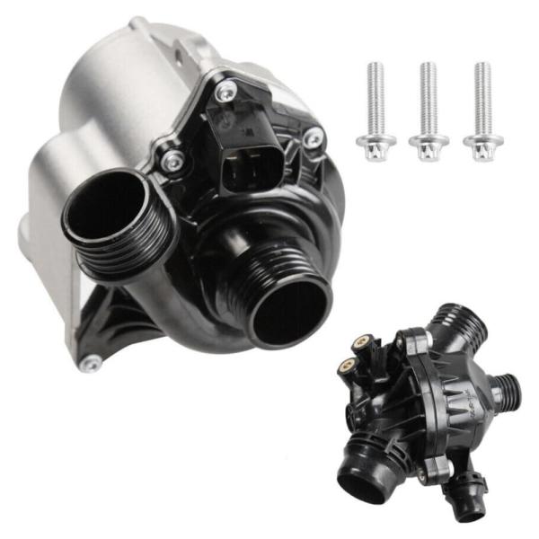 商品名:  Julove Floray 1pc Engine Coolant Water Pump Kit Electrical with Thermostat E60 E82 E88 E92 for for 1 Series M for ...
