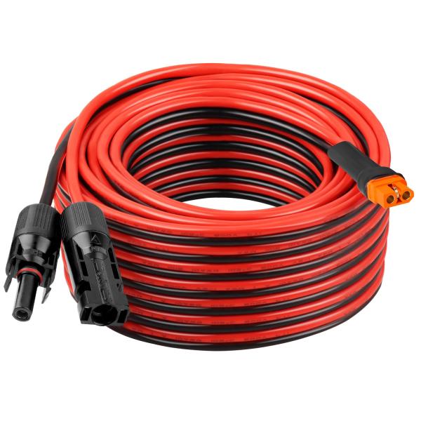 商品名: 10AWG XT60i - ソーラーケーブル 40フィート。 10AWG 40FT Solar to XT60i Extension Cable 3 6 10 35 50 75 100FT Heavy Duty Adapter C...