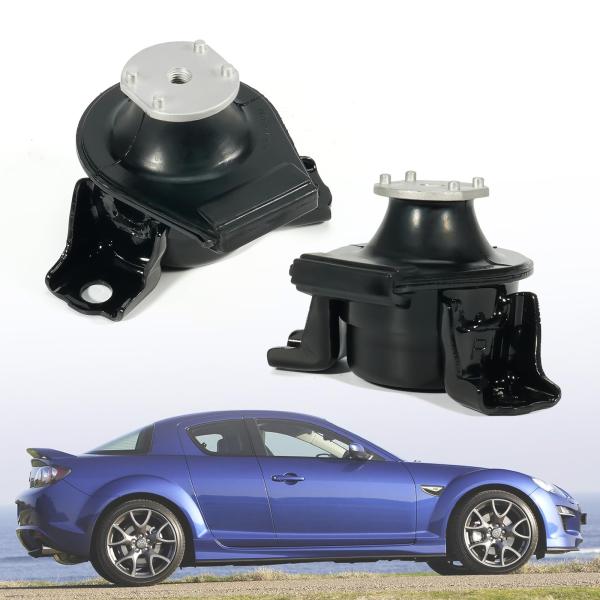 商品名: Rendrox フロント左右エンジンモーターマウント 2個 マツダ RX8 R2-1.3L マニュアルトランスミッション 2004-2011に対応 MK062 MK063 FE05-39-050A FE05-39-040A 交換用...