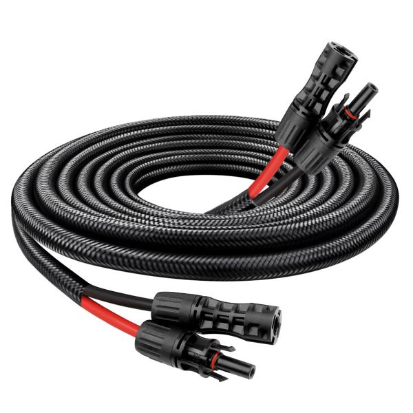 商品名:  Solar Panel Extension Cable - 8AWG 5FT Solar Wire with Female &amp; Male Waterproof Connector Flame Retardant Prot...