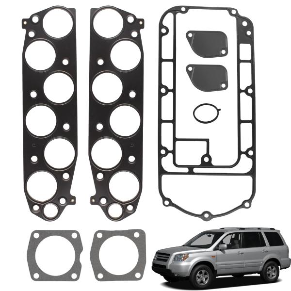 商品名: YzusGomumu エンジンインテークマニホールドフューエルインジェクションプレナムガスケットセット 2003 2004 2005 2006 2007 2008 ホンダ パイロット アキュラ MDX 03 04 05 06 MS...