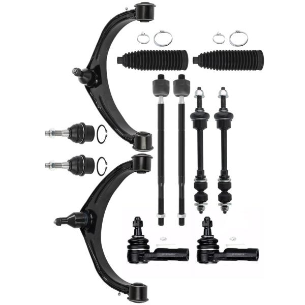 商品名:  SCITOO 12-PC SET Suspension Kit Upper Control Arm Lower Ball Joint Sway Bar End Link Inner Outer Tie Rod End w/Boo...