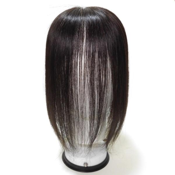 ■へアピース・ベース12×13cm ノーカットホルモン治療などで前髪が伸びない方、全体にボリュームが欲しい方、つむじが割れて気になる方におすすめの部分ウィッグです。ラストケモから約半年間程で脱ウィッグが可能になります。髪質：人毛100％レミ...