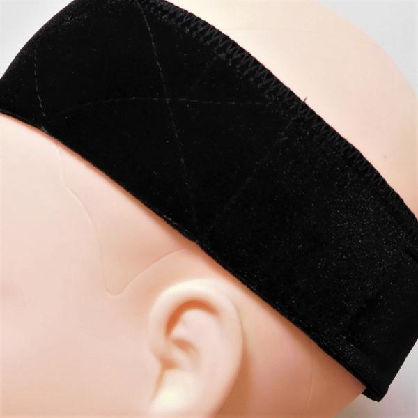 ■ウィッグ用グリップバンド （マジックテープ）☆ヘアバンドタイプのウィッグ固定用アイテム☆伸縮性と肌当たりもやさしいグリップバンドです。ベロアの起毛による抵抗・摩擦でウィッグを固定いたします。インナーの締めつけが気になる方やスポーツ時のずれ...
