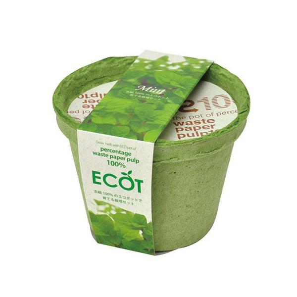 ECOT地球にやさしい国産エコポットで育てよう。エコなポット「エコット」でハーブや野菜を育てる栽培セットです。■1eco 古紙100%の再生紙ポットポットは古紙100%の再生紙で国内で作られています。※資材は予告なく変更する場合があります。...