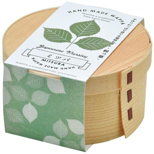 【 WAPPA 和っ葉栽培セット みつば 日本製の手作り曲げわっぱで育てる栽培セット 聖新陶芸 観葉植物 ガーデニング】日本製の手作り曲げわっぱで、和っ葉(和風の葉菜)を育てる栽培セット。お弁当にも使われる軽量タイプの木製わっぱは、サイドの...