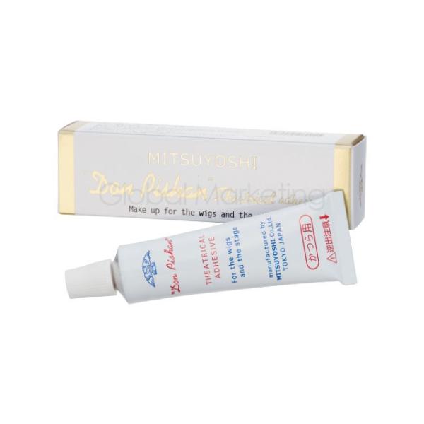 かつら用の接着剤です。付けまつげ、付けひげの接着から二重まぶた、特殊メークの傷、しわ等を作る時にも使用できます。塗布後、半乾きの状態になってから接着します。半透明。【メーカー】 株式会社 三善【区分】日本製 化粧品【広告文責】株式会社グロー...