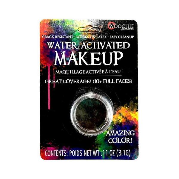 【 シネマシークレット WOOCHIE 1/8oz. ウォーターメイクアップ ブラック Water Activated Makeup Color Black 0.11oz/3.1g WAI020 | 黒色 水性 ドーラン フェイスペイント ...