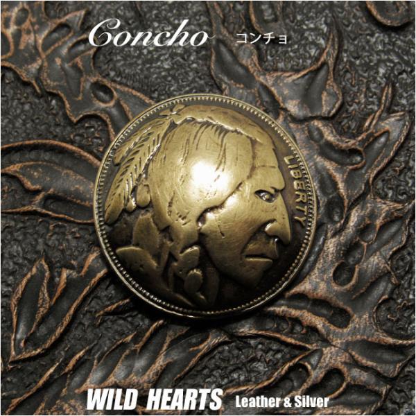 Native American Buffaloのレプリカです。インディアンコンチョの定番デザインです。コンチョはネジ式で、取り付けはドライバーで簡単にできます。■ 素材 ■合金■ サイズ ■ 直径: (約) 3.5cm ■ 注意事項 ■※入...