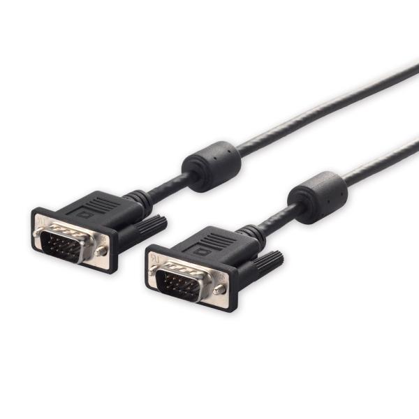 【商品概要】VGA用ディスプレイケーブル 直径約4.5mmの極細ケーブルで取り回しラクラク(ノイズを低減するフェライトコア付)■対応機種:パソコン(VGA)とHD-D-Sub仕様(15ピン)のCRTや液晶ディスプレイ、液晶テレビ等 ■コネク...