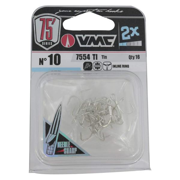 【商品概要】16本入フックカラー:シルバー【商品説明】【商品詳細】ブランド：ラパラ(Rapala)商品種別：スポーツ＆アウトドア商品名：ラパラ(Rapala) VMC 7554 2X ストロングインライン トレブル TI #10 16pcs...